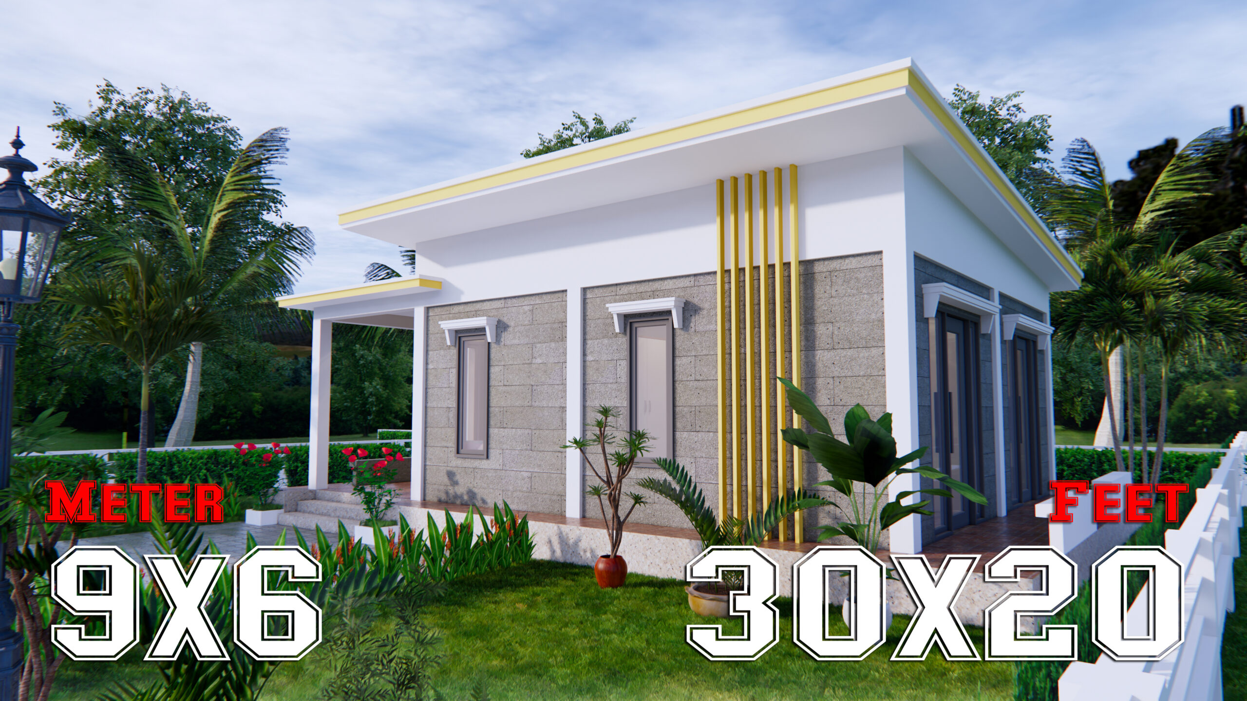 Small Home Floor Plans 9x6 Meter 30x20 Feet - Small House Design