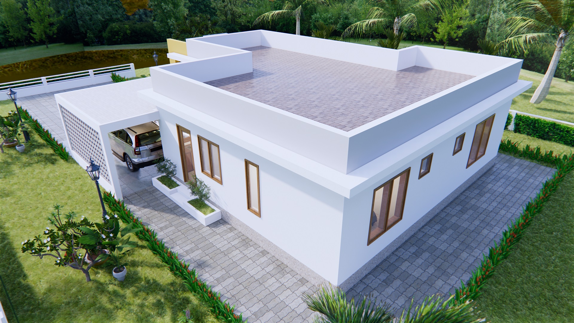 New House Design 12x14 Meter 40x46 Feet - Small House Design Plan