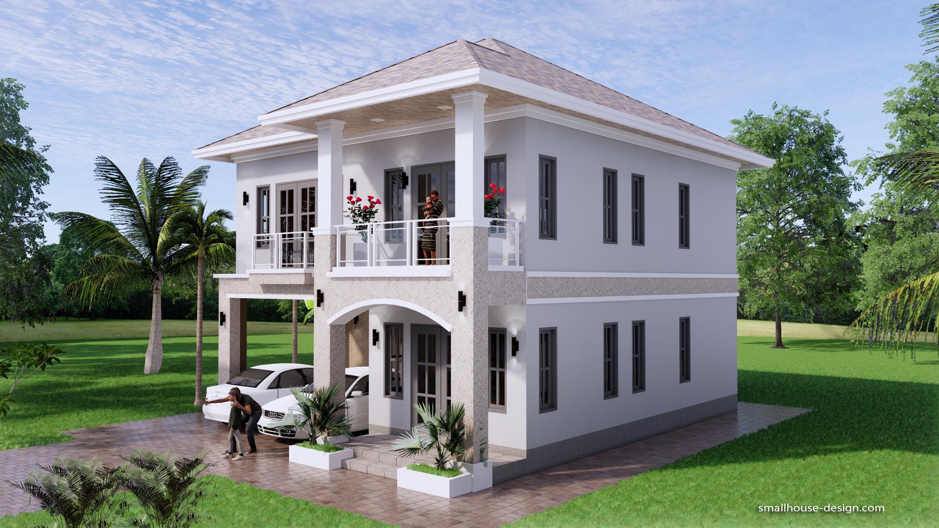 30x36 House Design Plan 5 Beds 3 Baths - Small House Design Plan