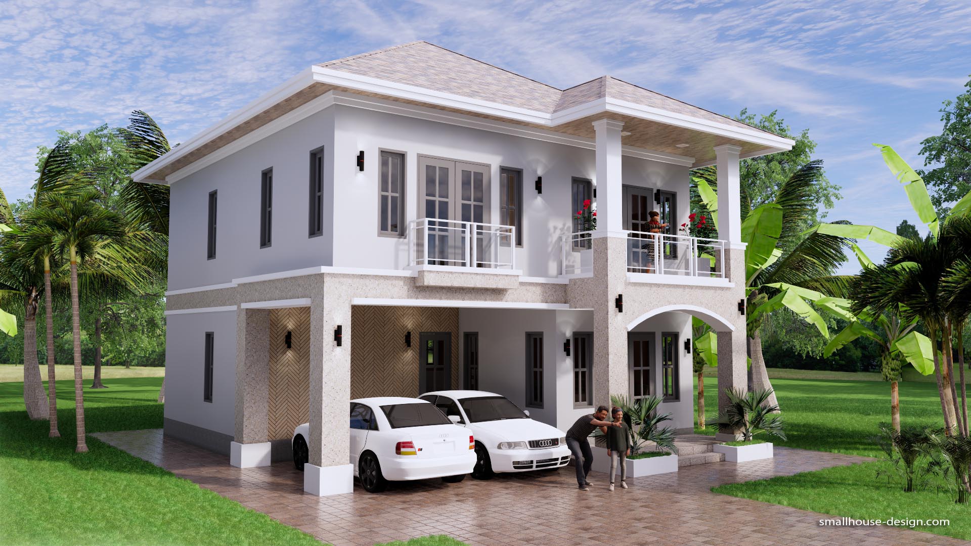 30x36 House Design Plan 5 Beds 3 Baths - Small House Design Plan