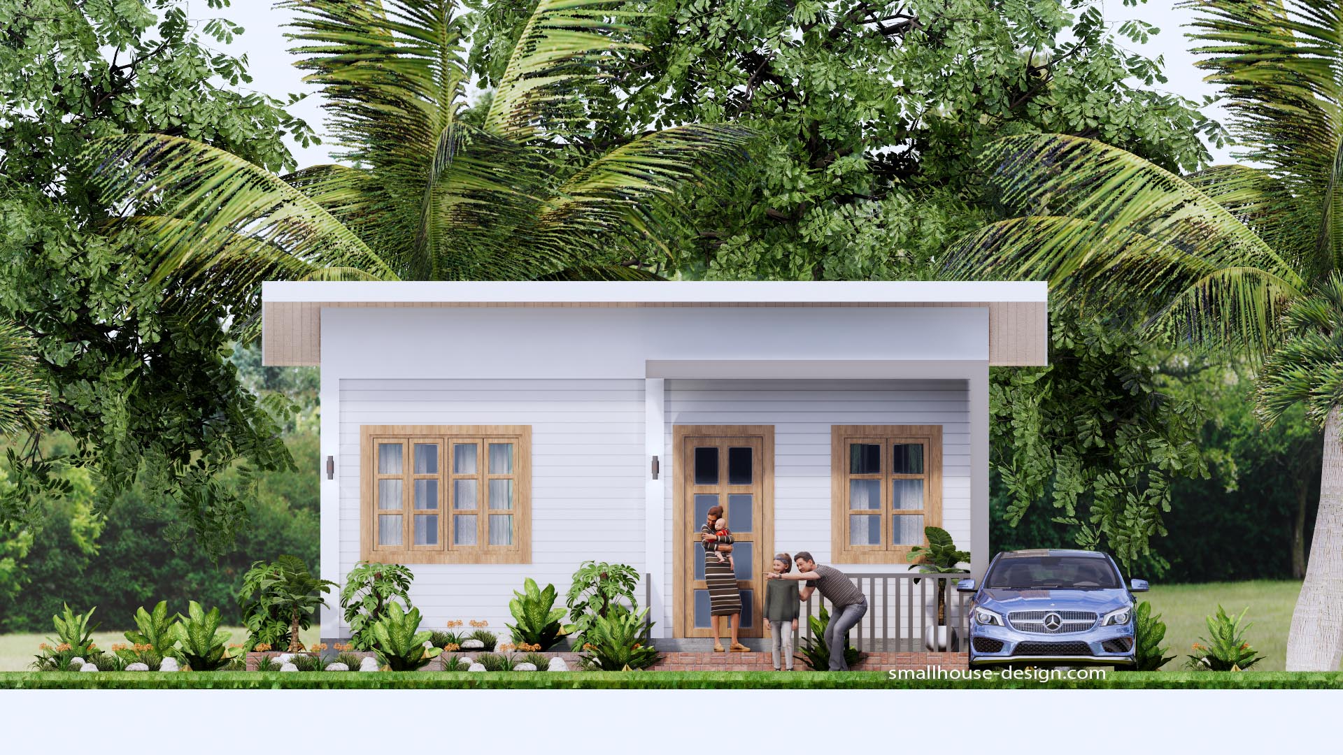 7x10 Small House Plan 3 Beds 2 Baths PDF Plan - Small House Design Plan