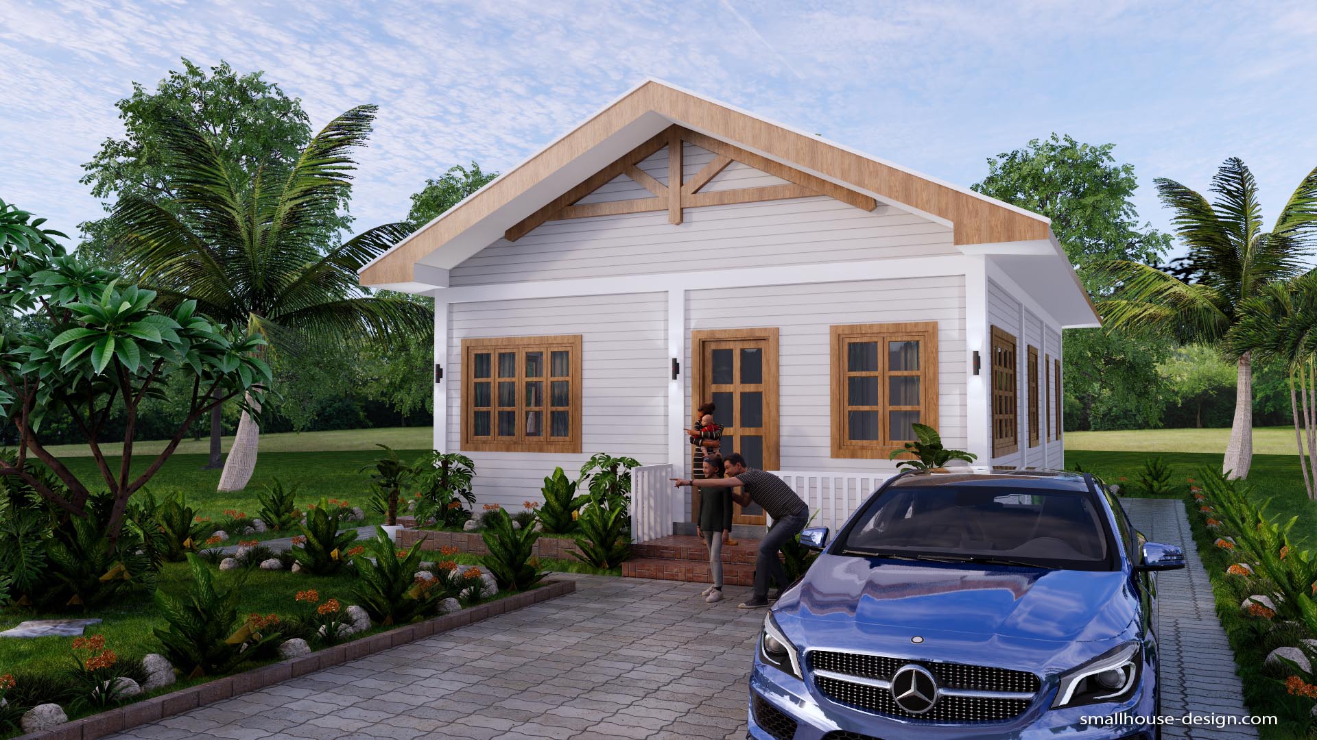 Small House Design 7x10 Meter 3 Beds PDF Plan - Small House Design Plan