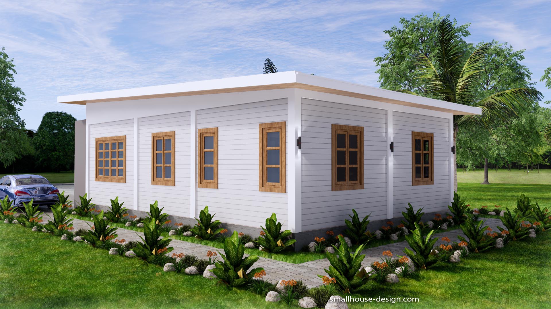 7x10 Small House Plan 3 Beds 2 Baths PDF Plan - Small House Design Plan