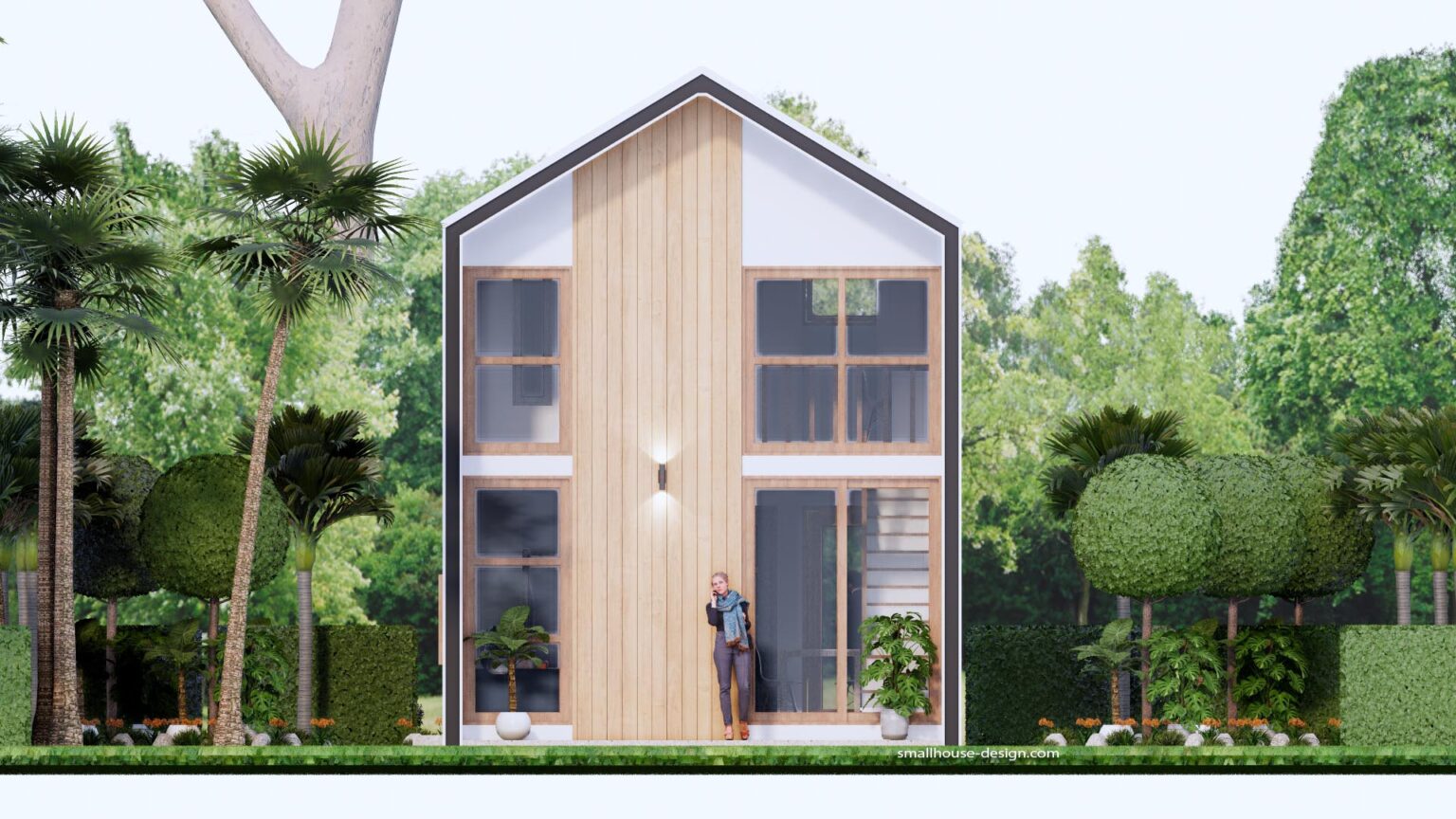 50 Sqm Small House Plan 5x10 Meter 2 Bedrooms - Small House Design Plan